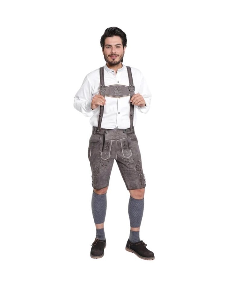 Traditional Men German Lederhosen | Authentic Bavarian Style